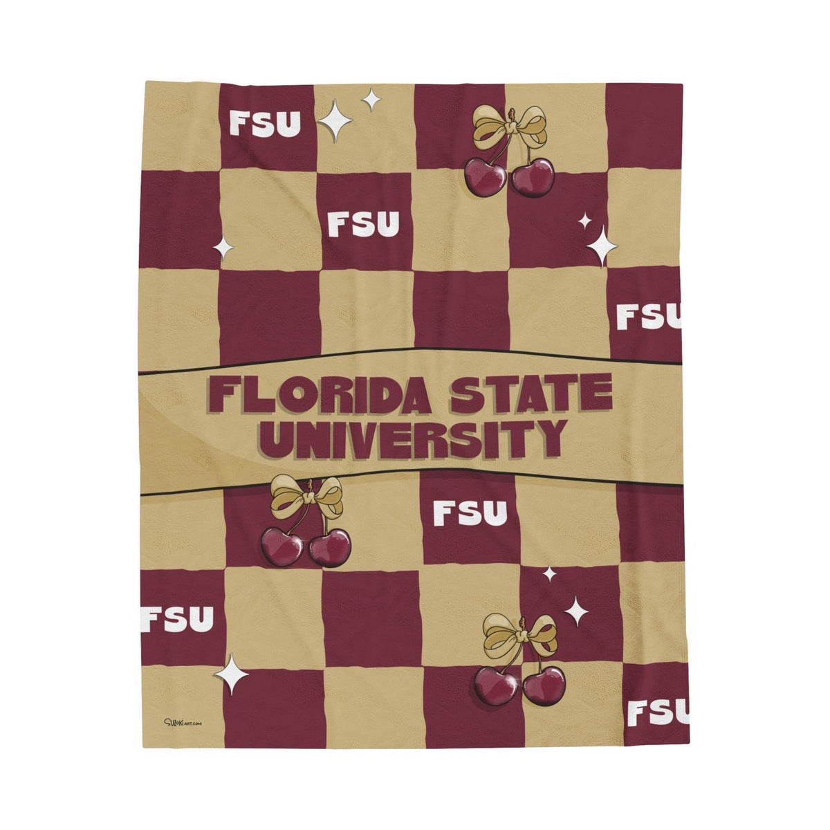 Cherry Checkers Blanket – Royal NY