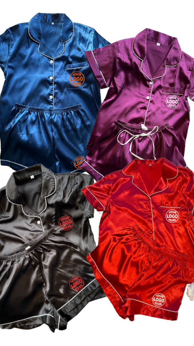Satin Pajama Set – Royal NY